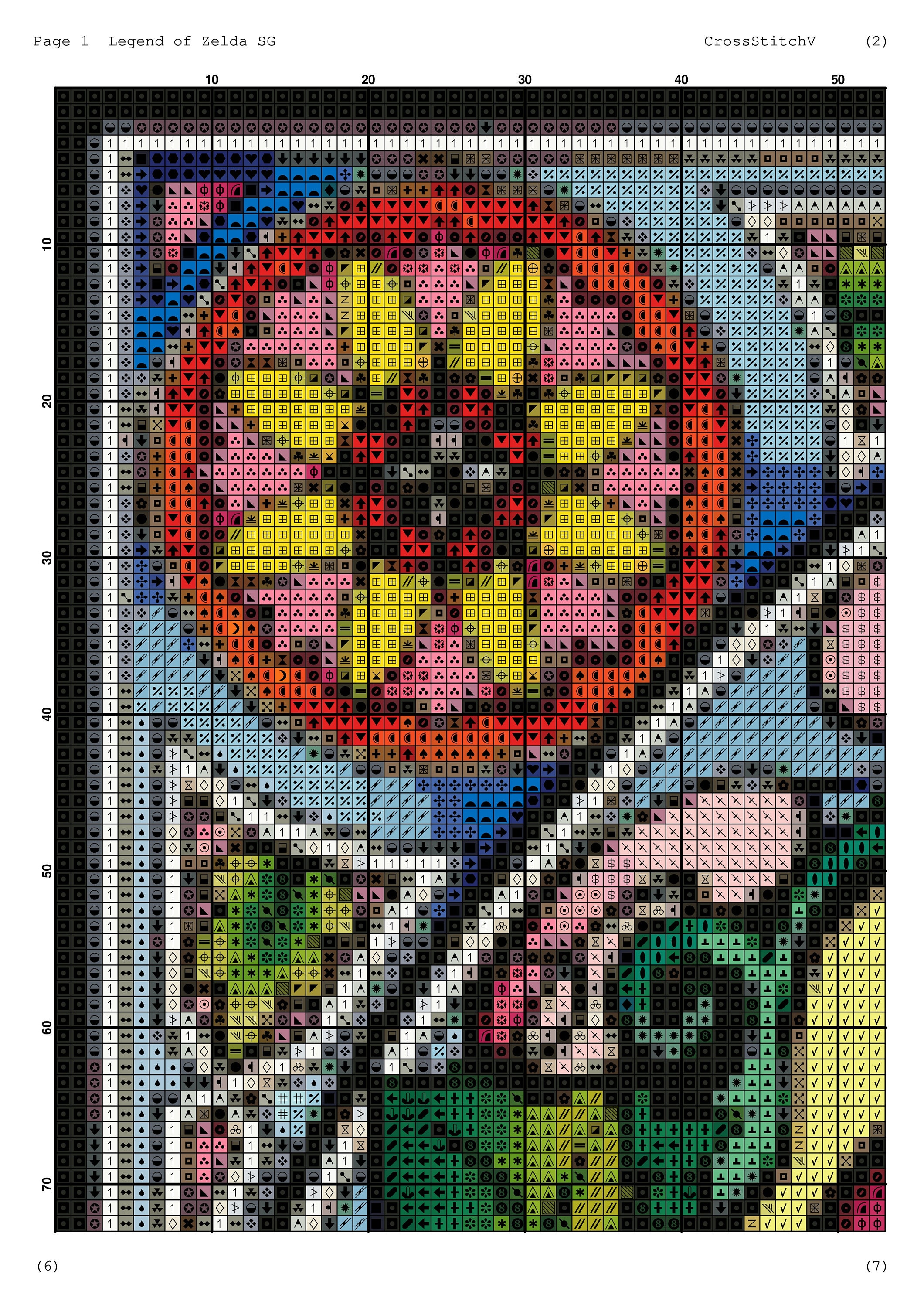 Legend of Zelda Cross Stitch Pattern / Anime Game Cross Stitch Pattern ...