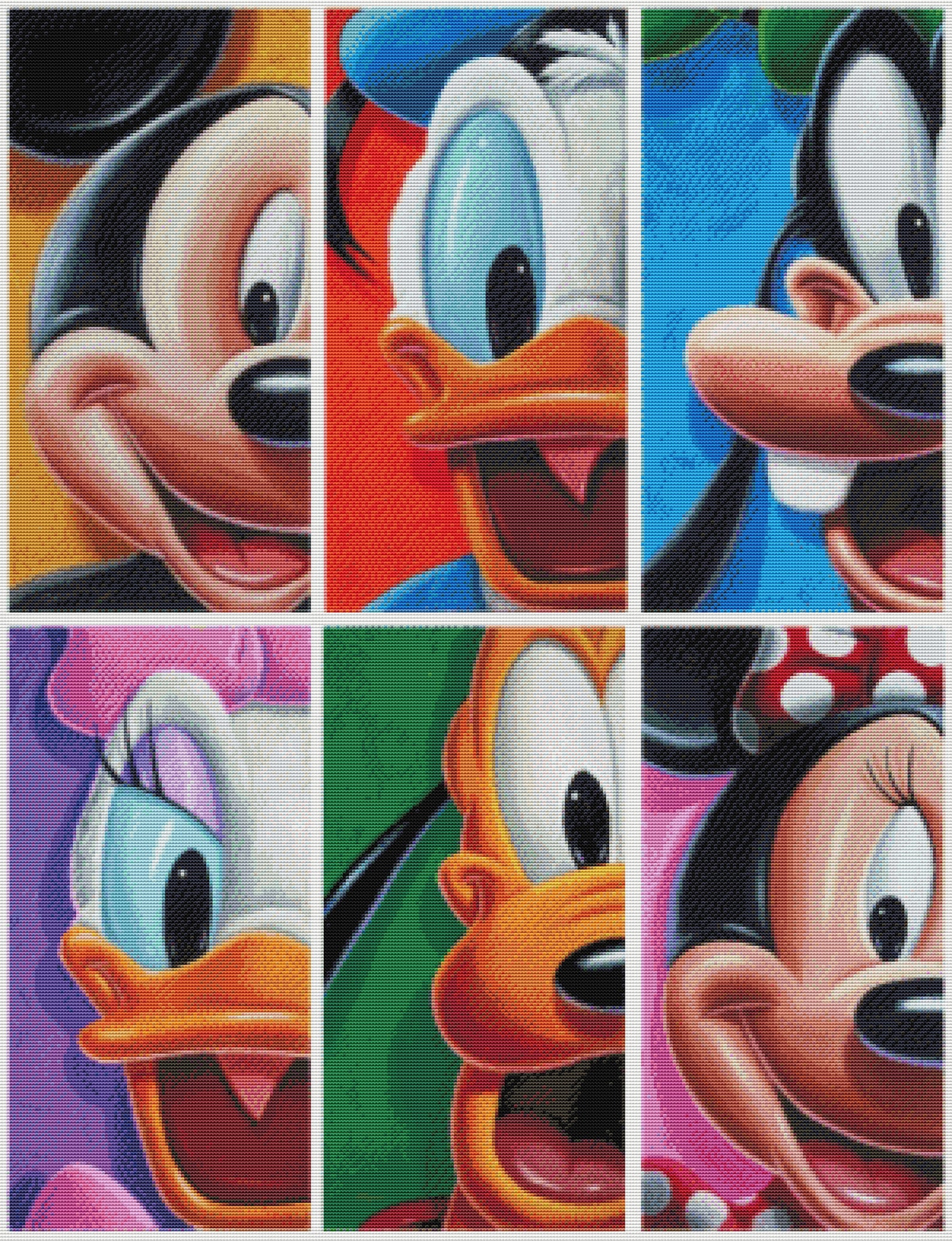 Cartoon Cross Stitch Pattern / Mickey Mouse Cross Stitch Pattern ...