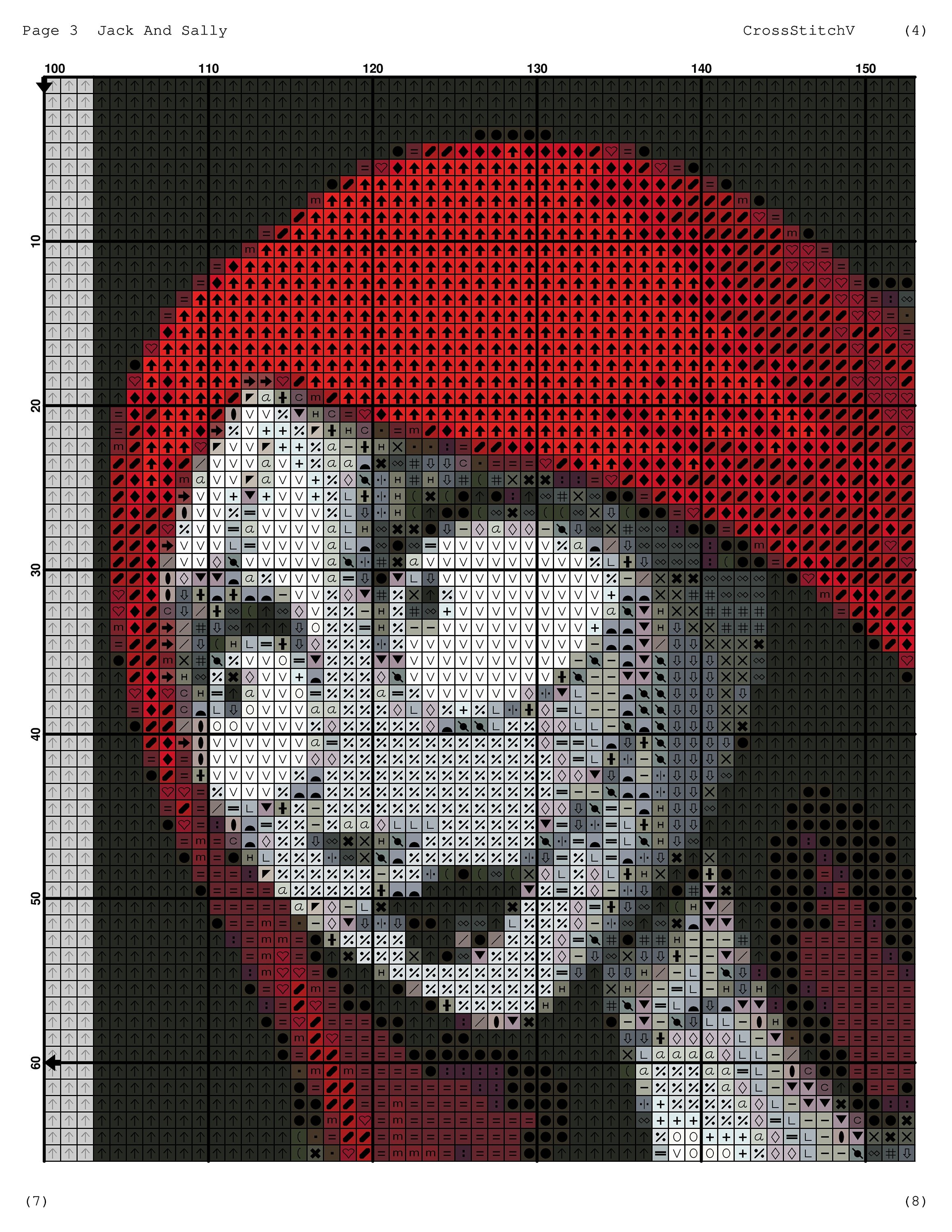 Jack and Sally Cross Stitch Pattern / Nightmare Before Christmas Cross ...