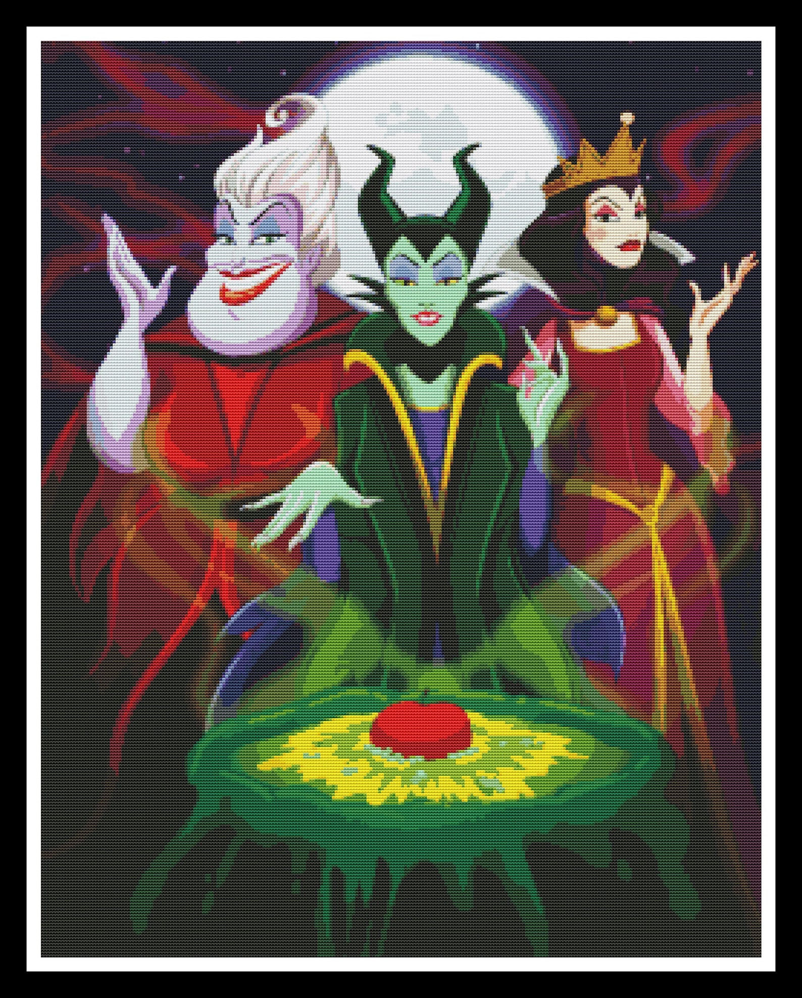 Villains Cross Stitch Pattern / Cartoon Cross Stitch Pattern / Villains ...