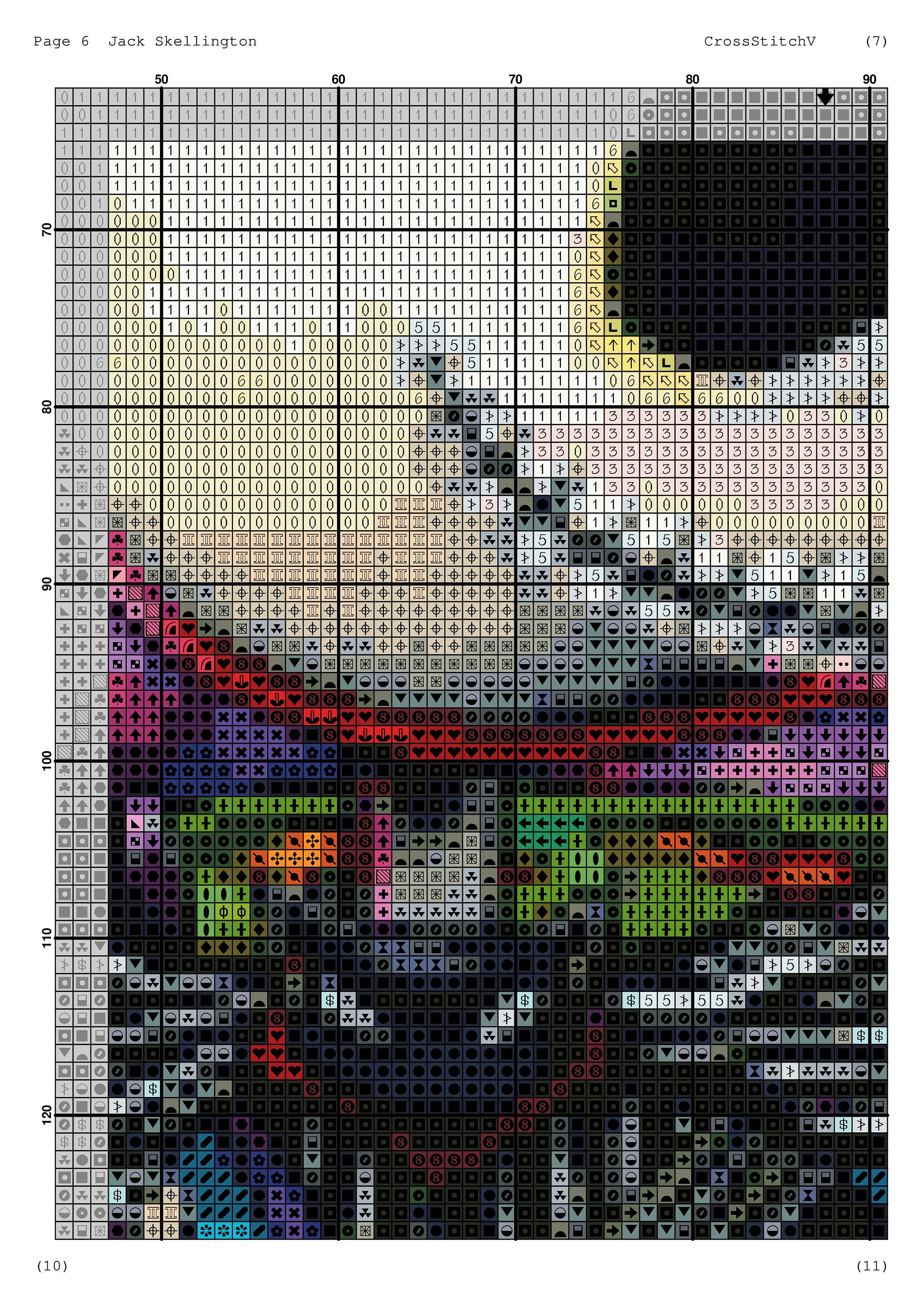 Jack Skellington Cross Stitch Pattern / Nightmare Before Christmas ...