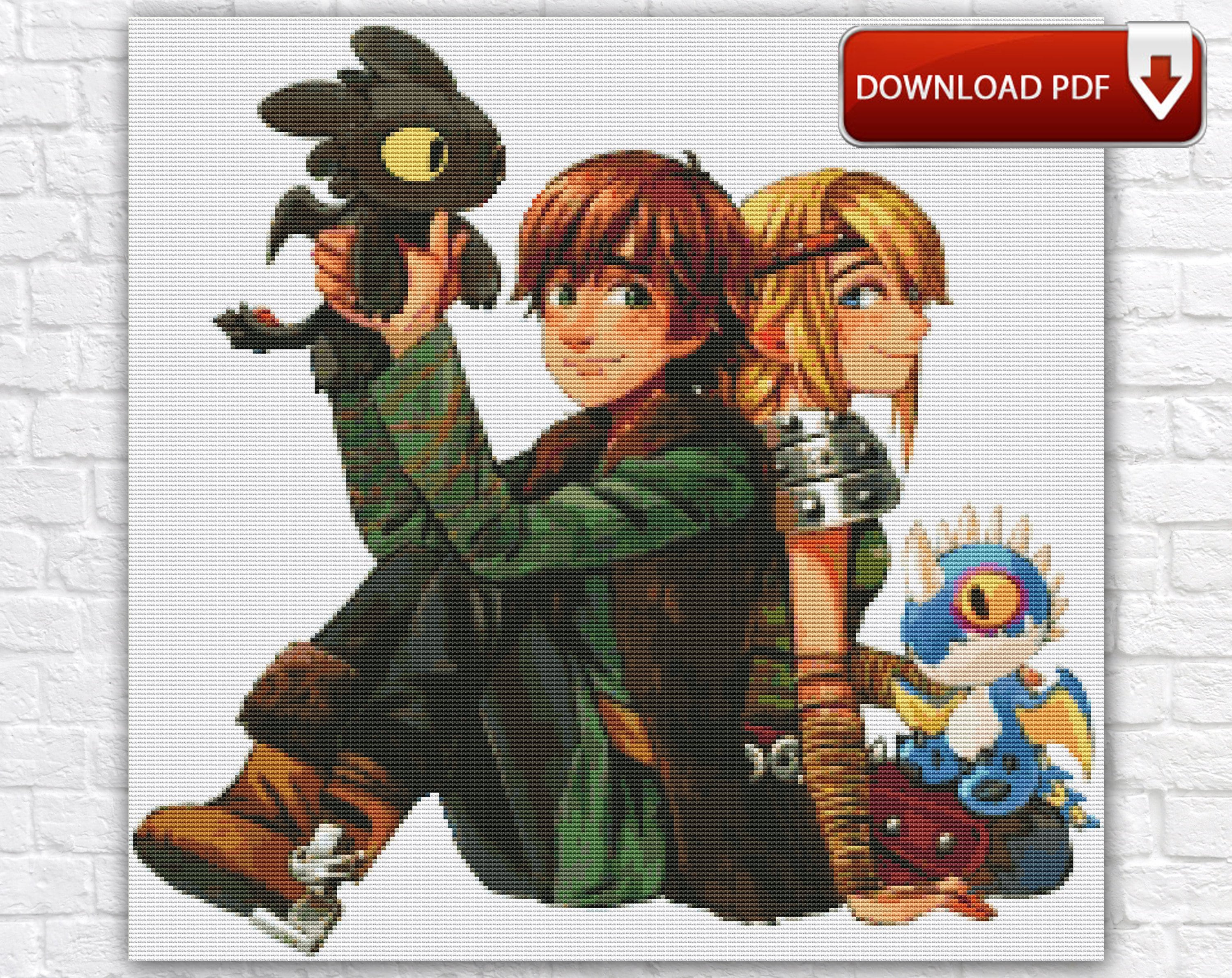 How to Train Your Dragon Cross Stitch Pattern / Astrid Viking Cross ...