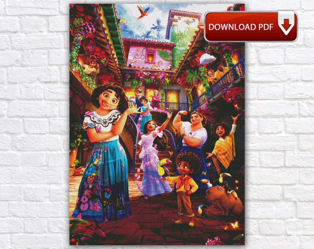 Encanto Cross Stitch Pattern / the Family Madrigal Cross Stitch Pattern ...
