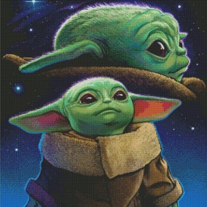 Baby Yoda Cross Stitch Pattern / Star Wars Cross Stitch Pattern / Yoda ...