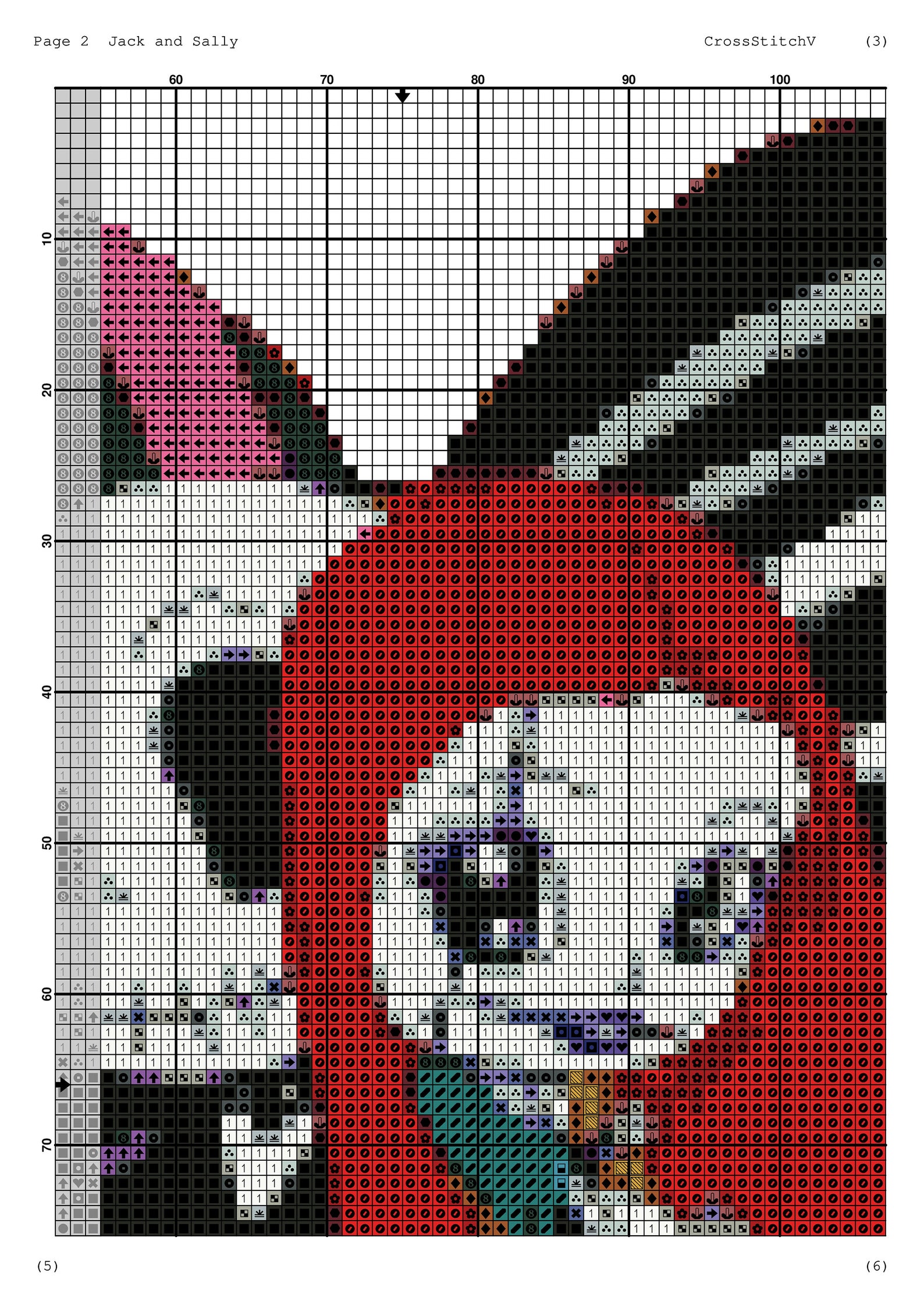 Jack and Sally Cross Stitch Pattern / Nightmare Before Christmas Cross ...