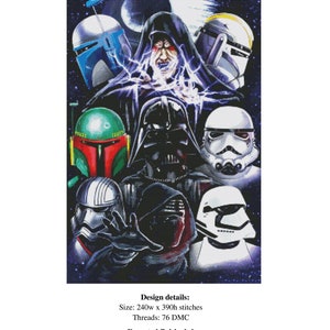 Star Wars Cross Stitch Pattern / Darth Vader Cross Stitch Pattern ...