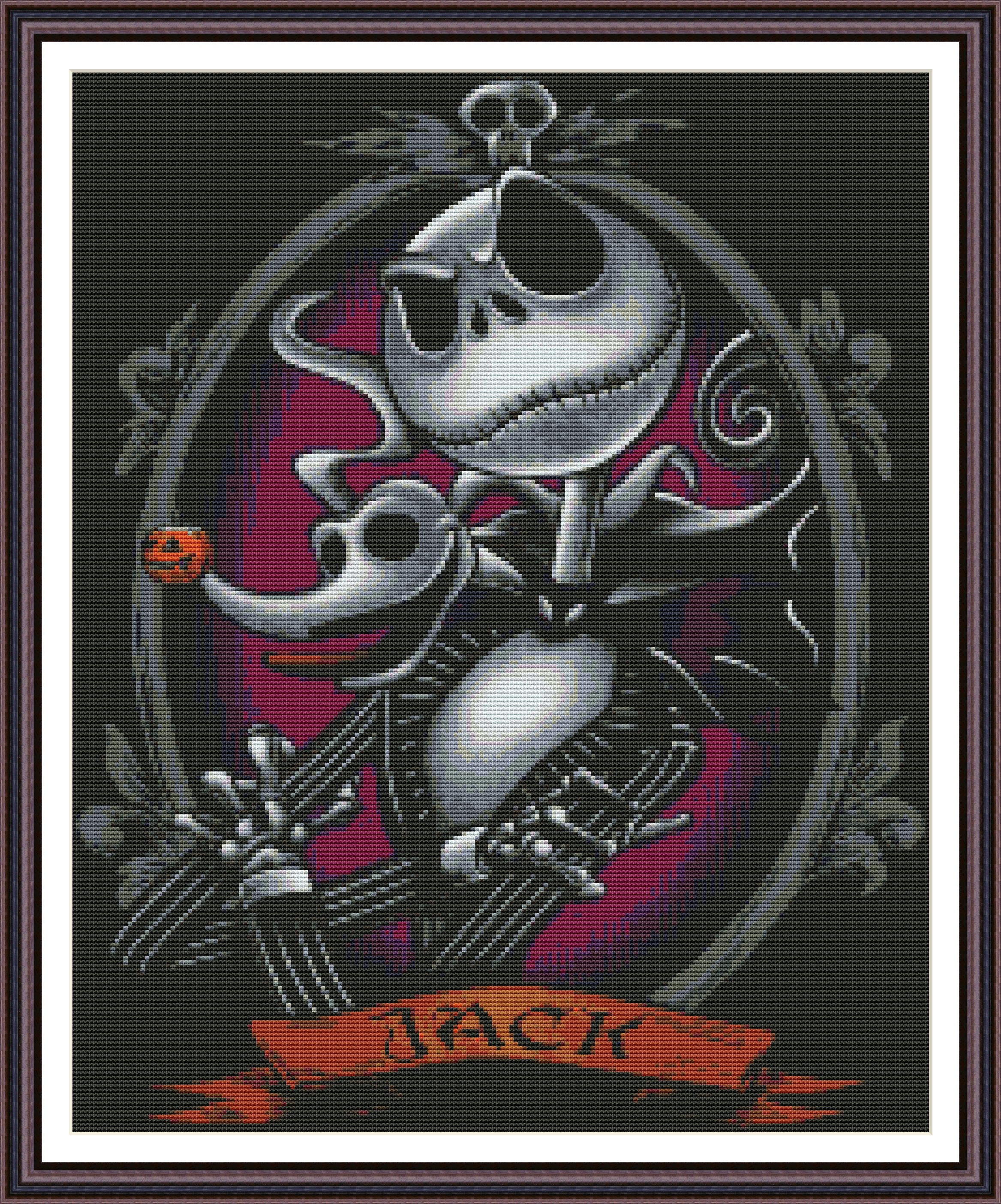 Jack Skellington Cross Stitch Pattern / Nightmare Before Christmas ...