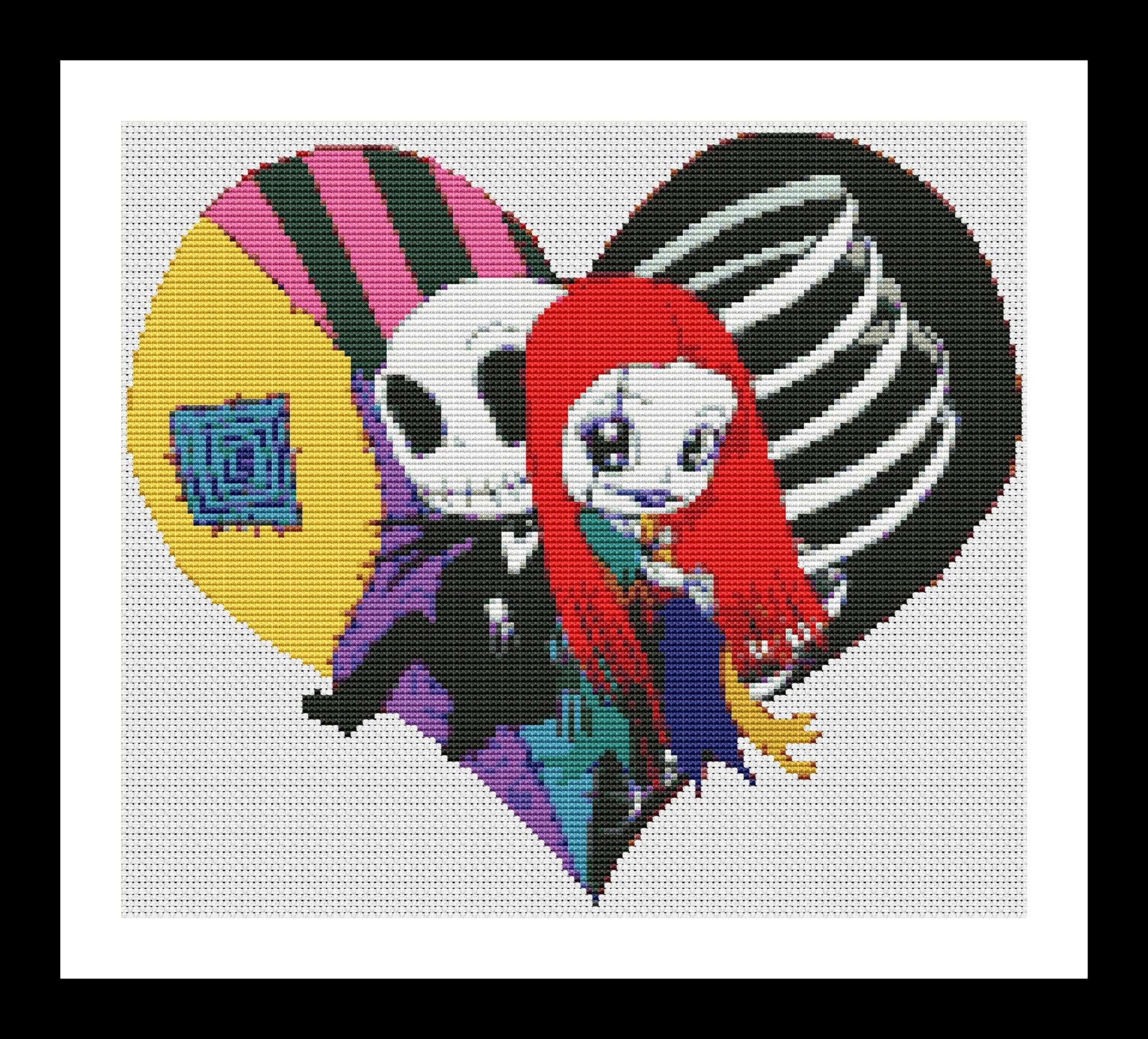 Jack and Sally Cross Stitch Pattern / Nightmare Before Christmas Cross ...