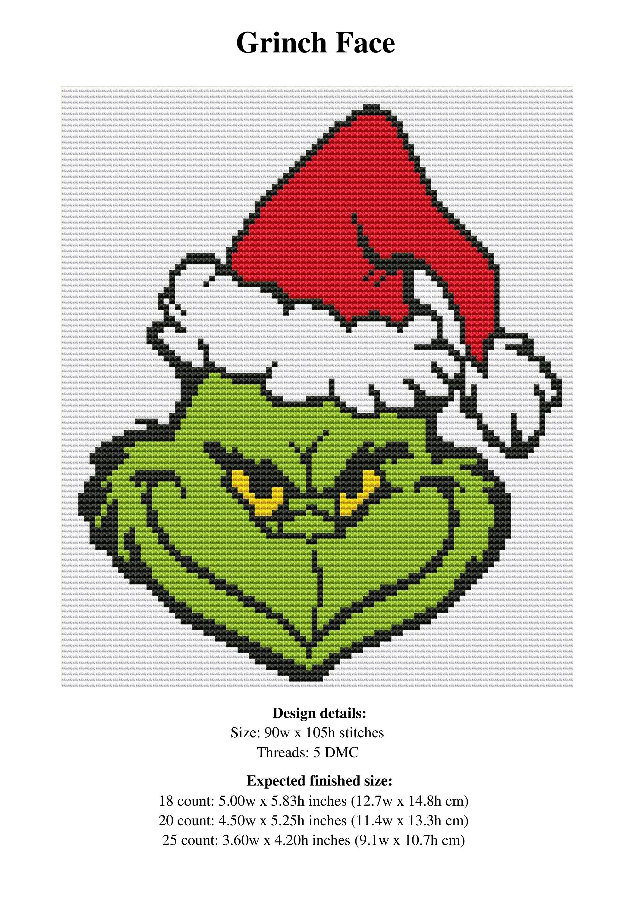 Grinch Face Pattern