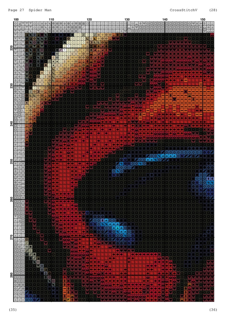 Spider Man Cross Stitch Pattern / Marvel Cross Stitch Pattern / Spider ...
