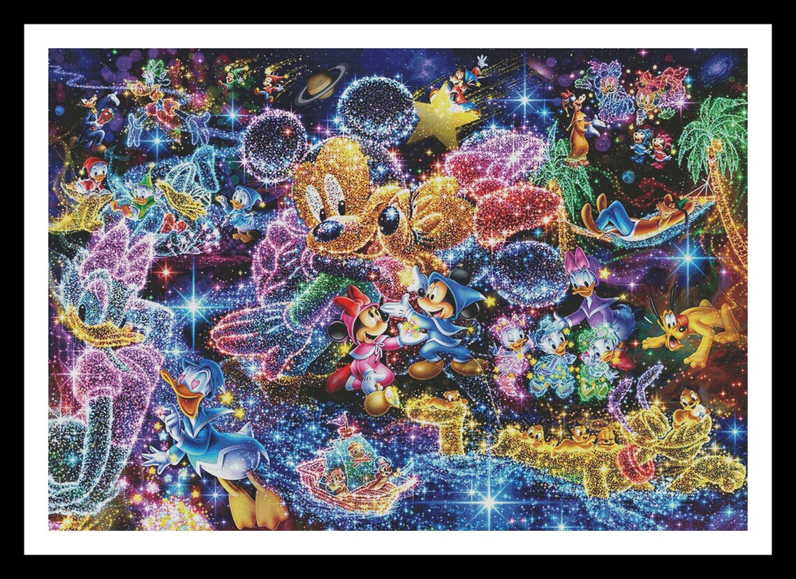 Cartoon Characters Cross Stitch Pattern / Large Cartoon PDF Cross ...