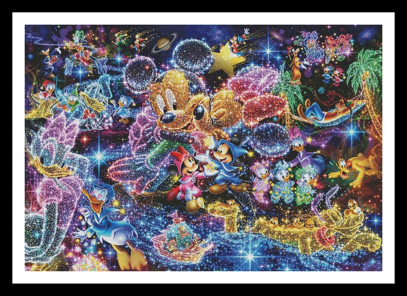 Cartoon Characters Cross Stitch Pattern / Large Cartoon PDF Cross ...