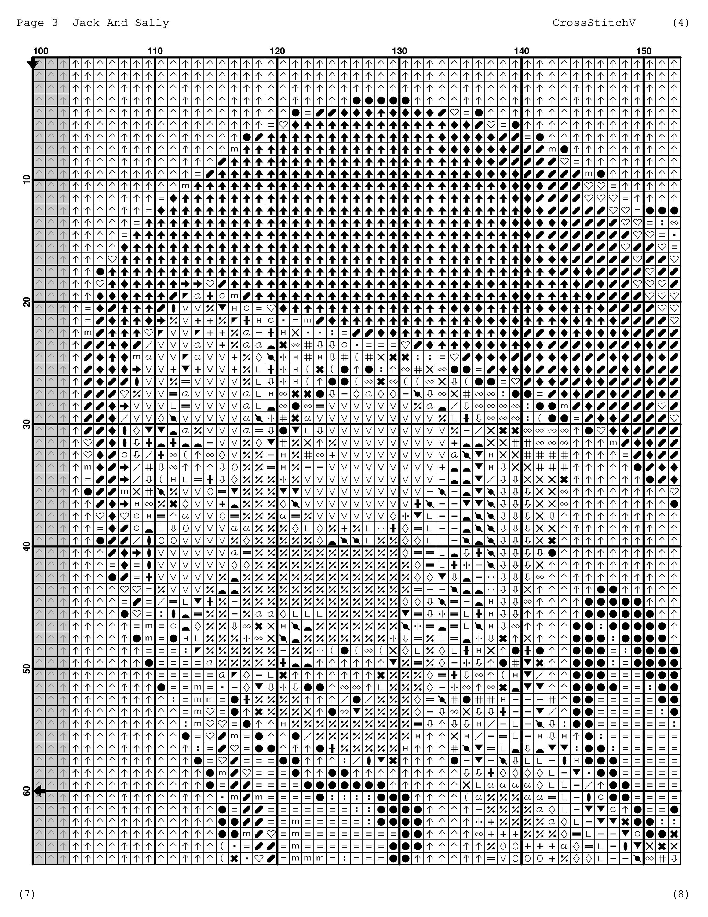 Jack and Sally Cross Stitch Pattern / Nightmare Before Christmas Cross ...