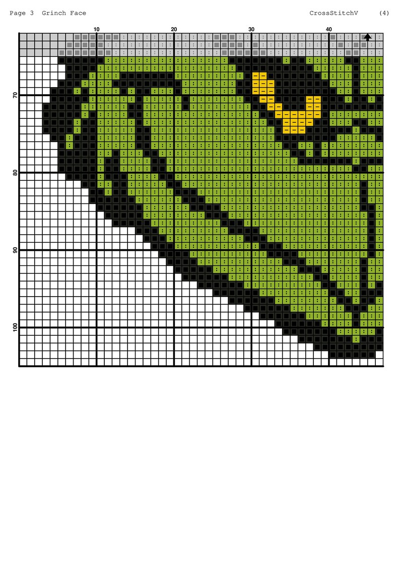 Grinch Cross Stitch Pattern / Christmas Cross Stitch Pattern ...