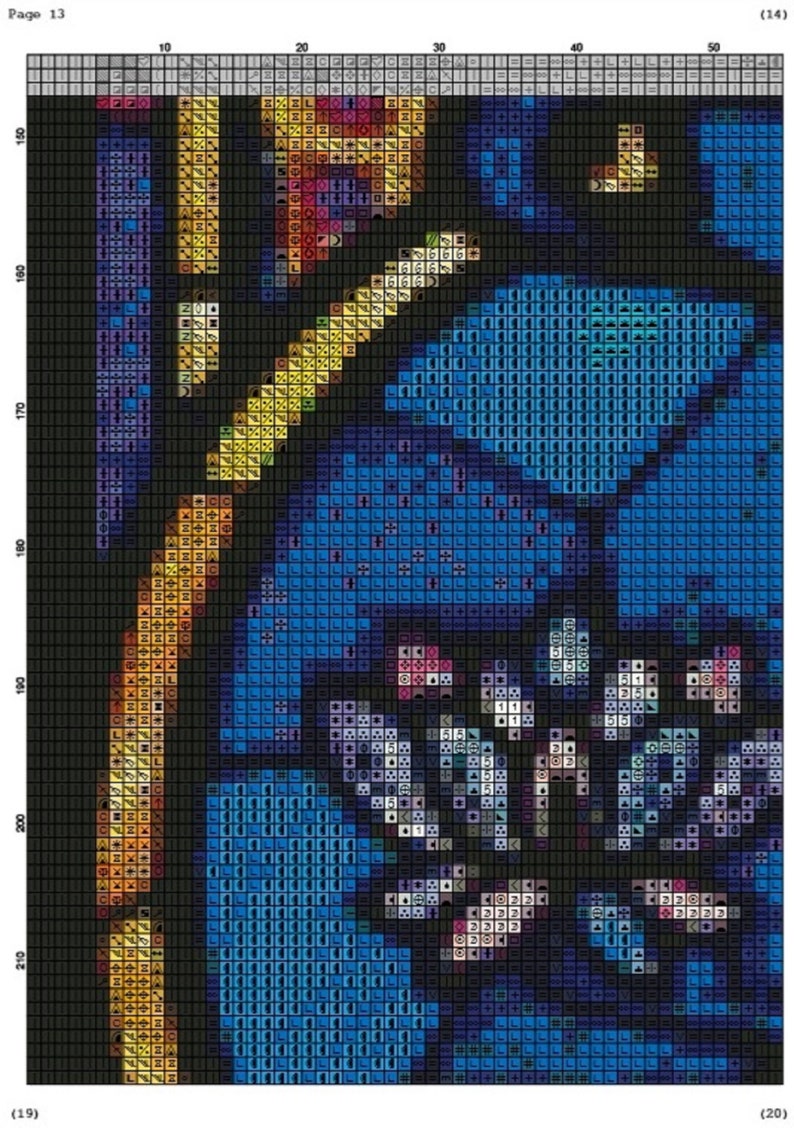 Jasmine Cross Stitch Pattern / Cartoon Princess Cross Stitch PDF ...