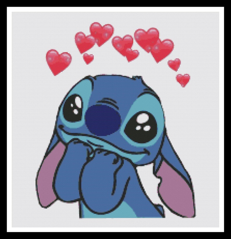 Lilo and Stitch Cross Stitch Pattern: Cartoon Character Counted ...