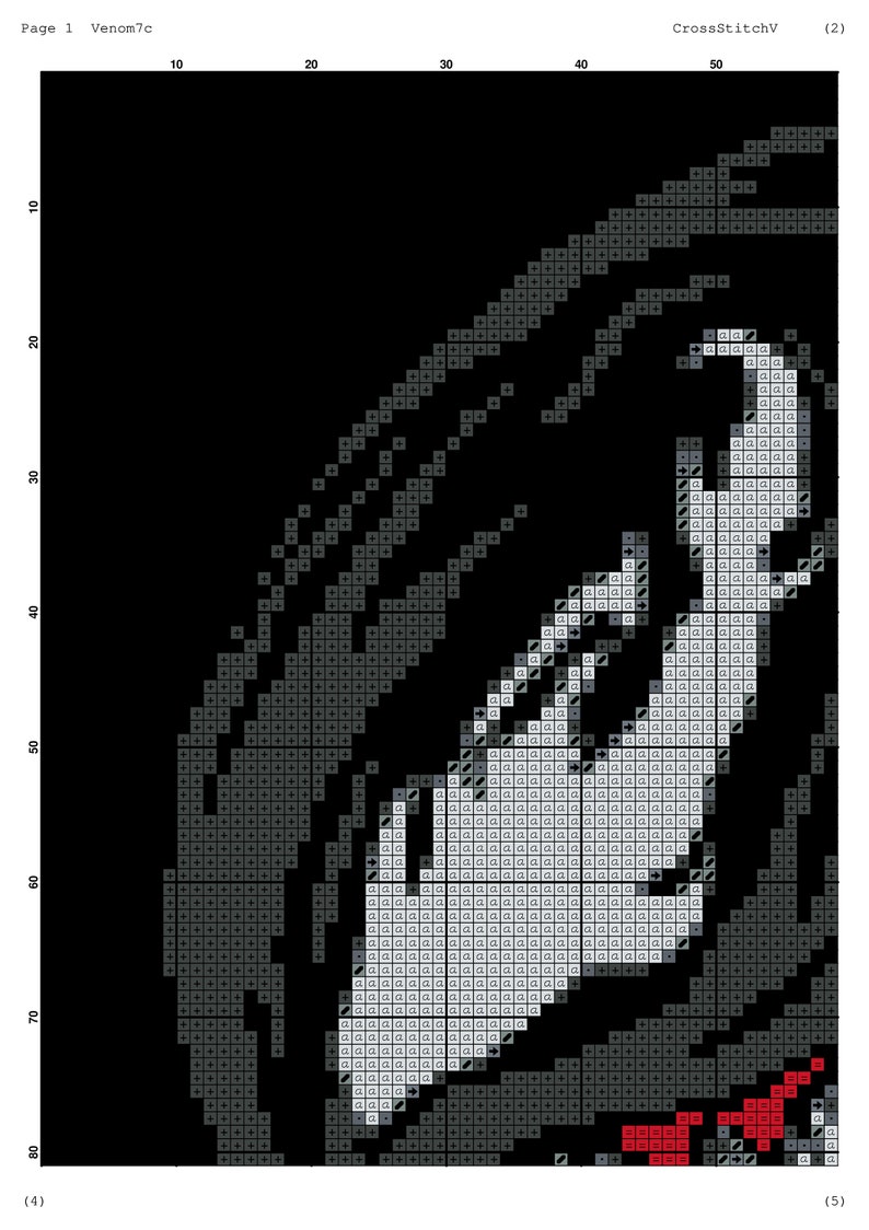 Venom Cross Stitch Pattern / Avengers Cross Stitch Pattern / Marvel ...