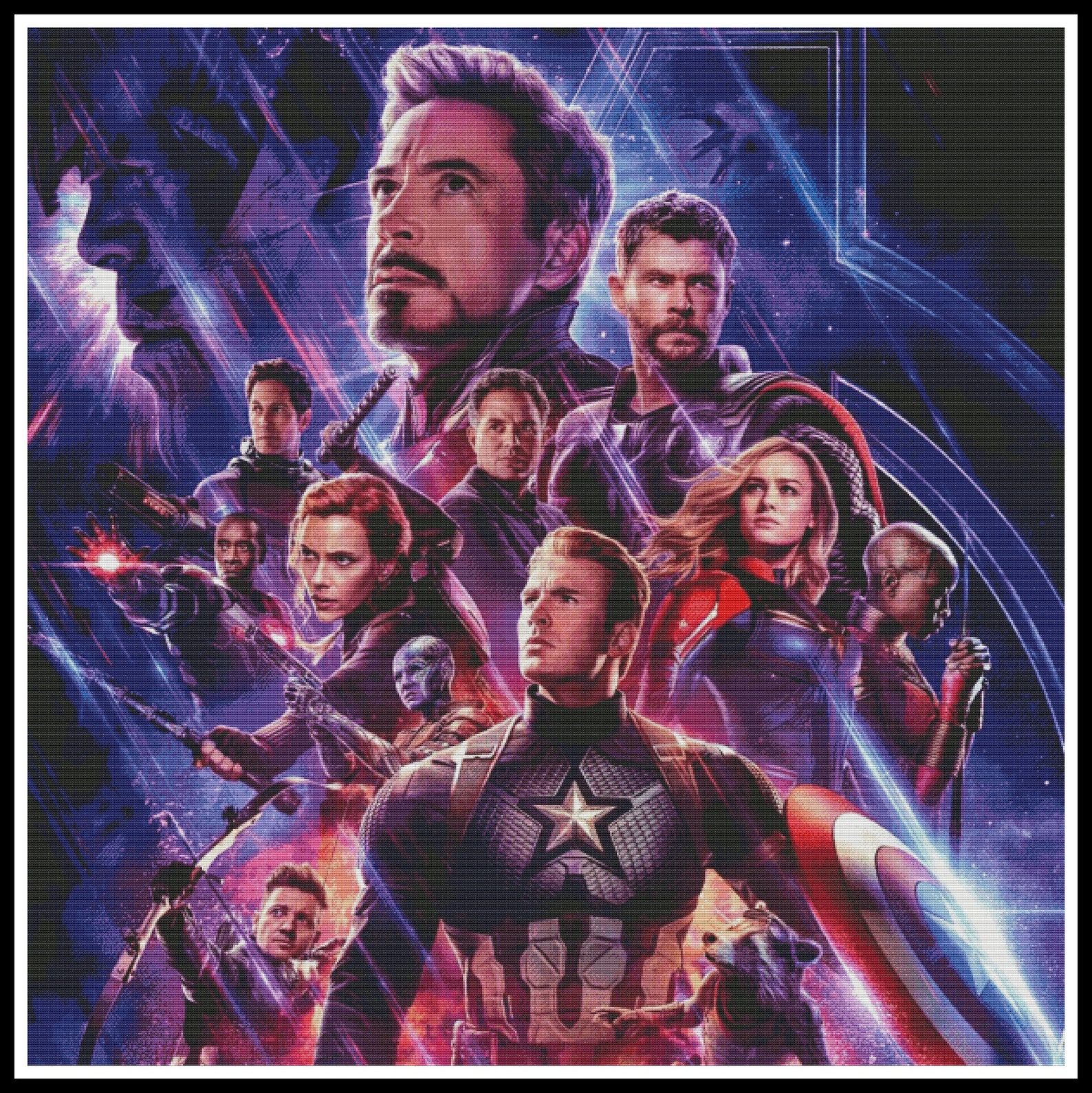 Avengers Cross Stitch Pattern / Marvel Cross Stitch Pattern / Marvel ...