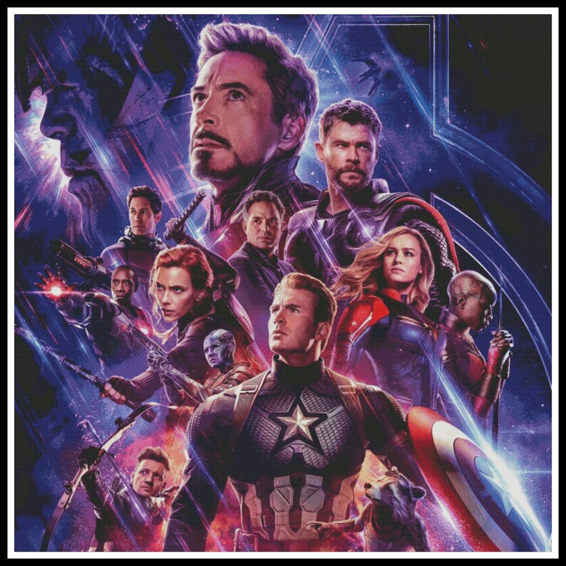 Avengers Cross Stitch Pattern / Marvel Cross Stitch Pattern / Marvel ...