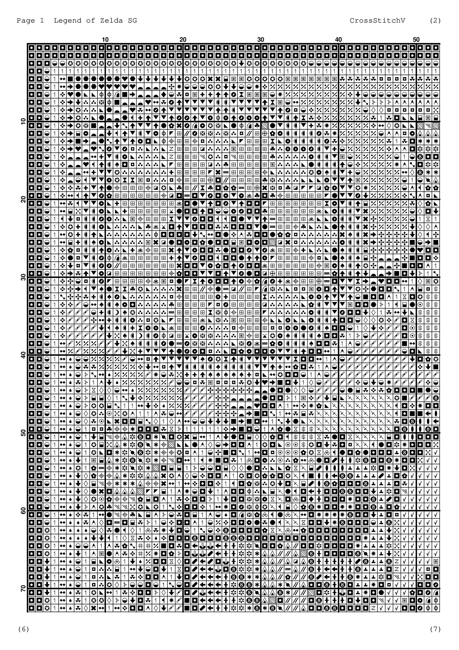 Legend of Zelda Cross Stitch Pattern / Anime Game Cross Stitch Pattern ...