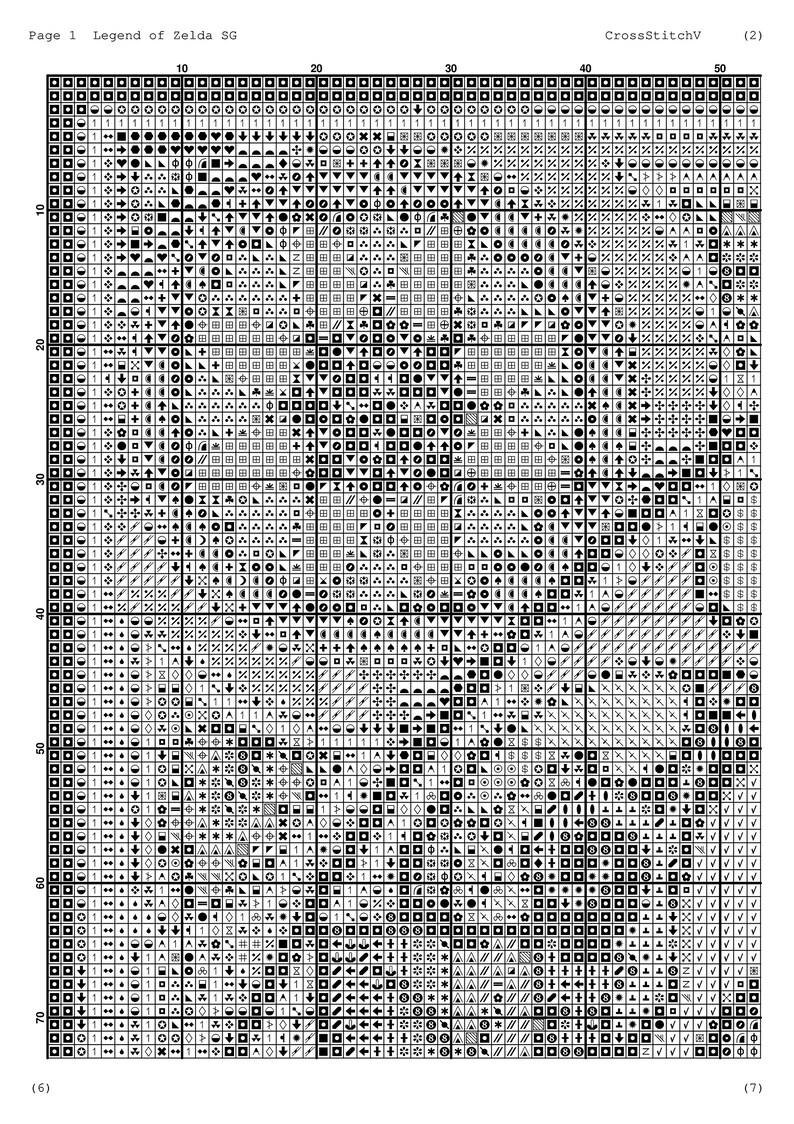 Legend of Zelda Cross Stitch Pattern / Anime Game Cross Stitch Pattern ...