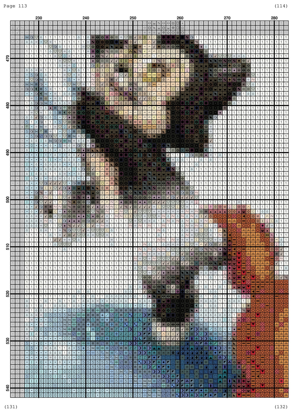 Mickey Mouse Cross Stitch Pattern / Magic Book Cross Stitch Pattern / Cartoon Characters Cross ...