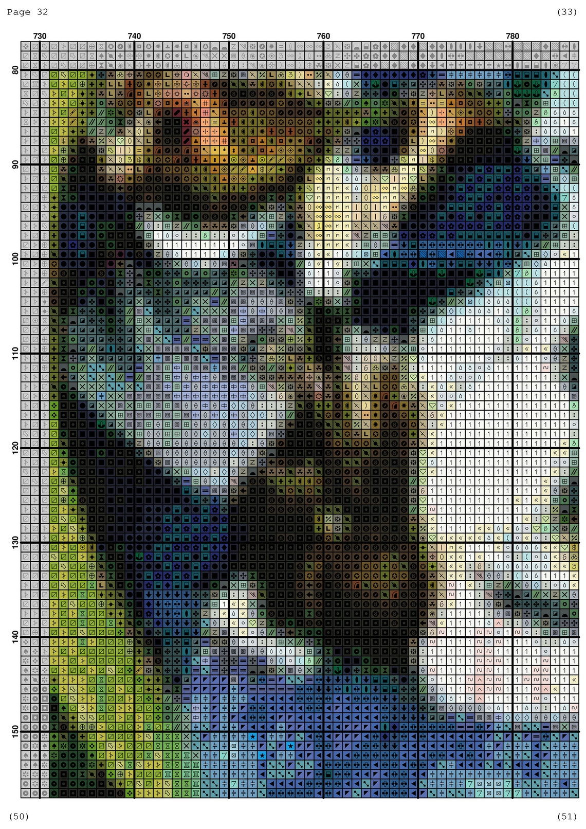 Cartoon Characters Cross Stitch Pattern / Large Stained Glass Cross Stitch PDF Chart / Mickey ...