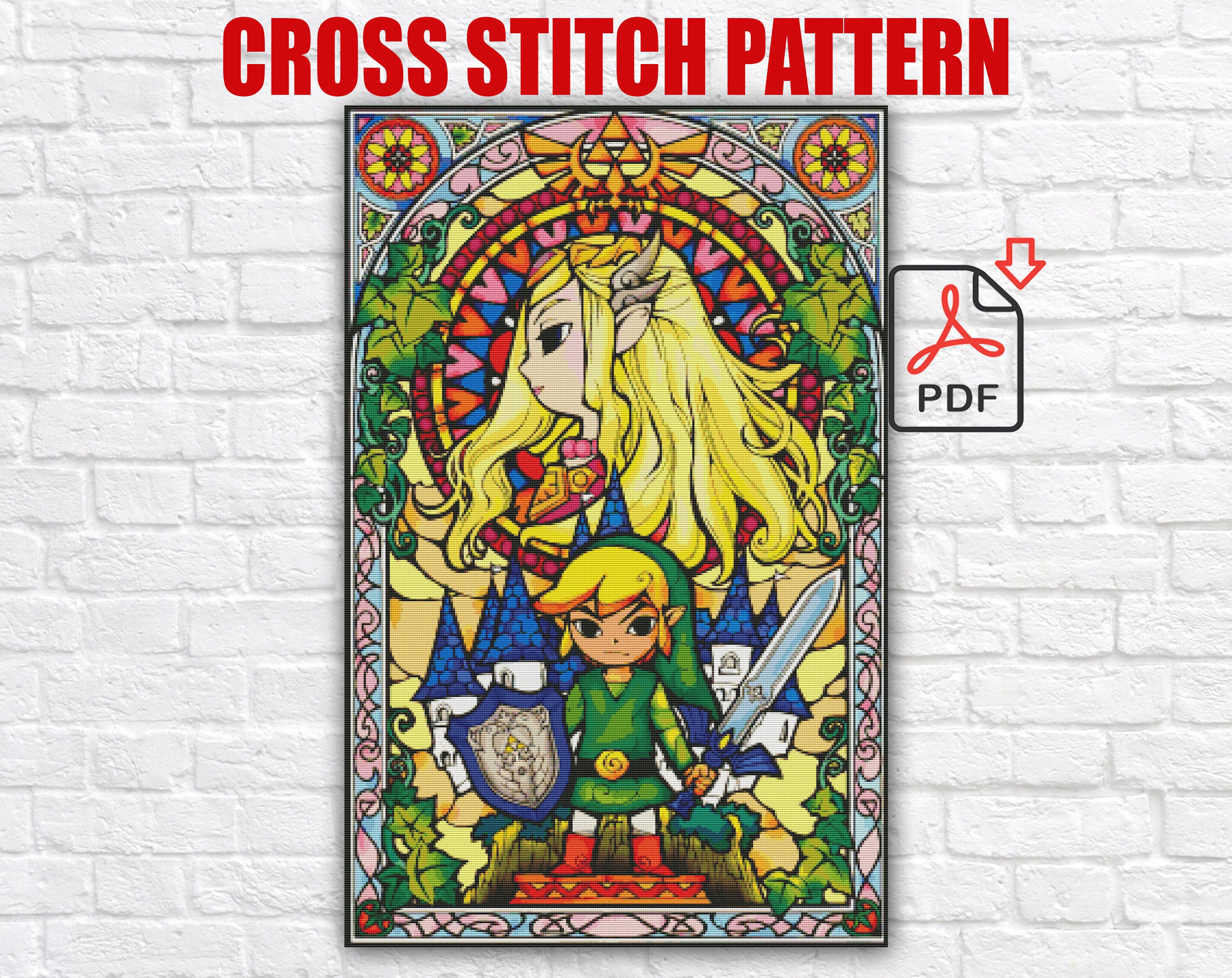 Legend of Zelda Cross Stitch Pattern / Anime Game Cross Stitch Pattern ...