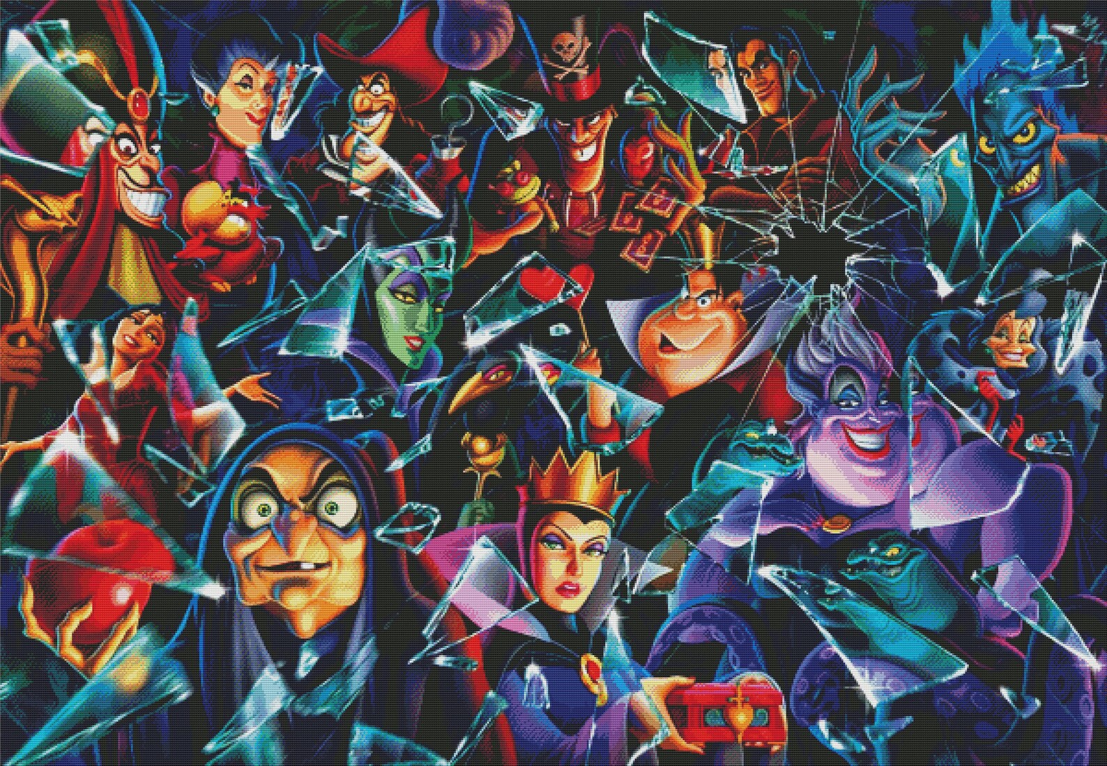 Villains Cross Stitch Pattern / Maleficent Cross Stitch Pattern ...