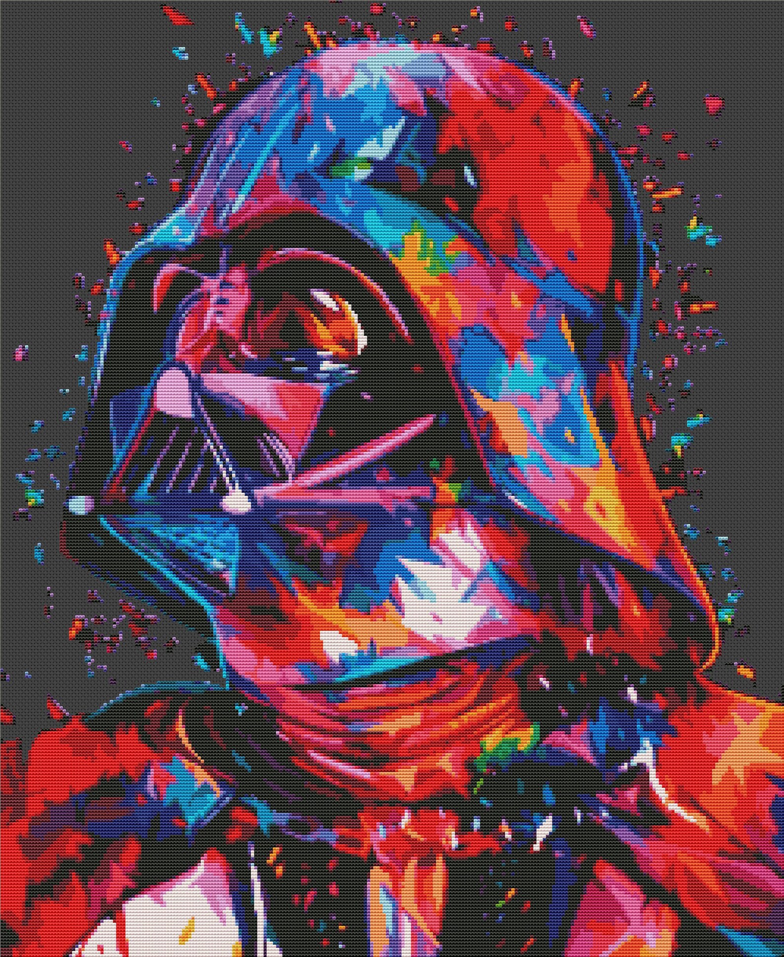 Darth Vader Cross Stitch Pattern / Star Wars Cross Stitch Pattern ...
