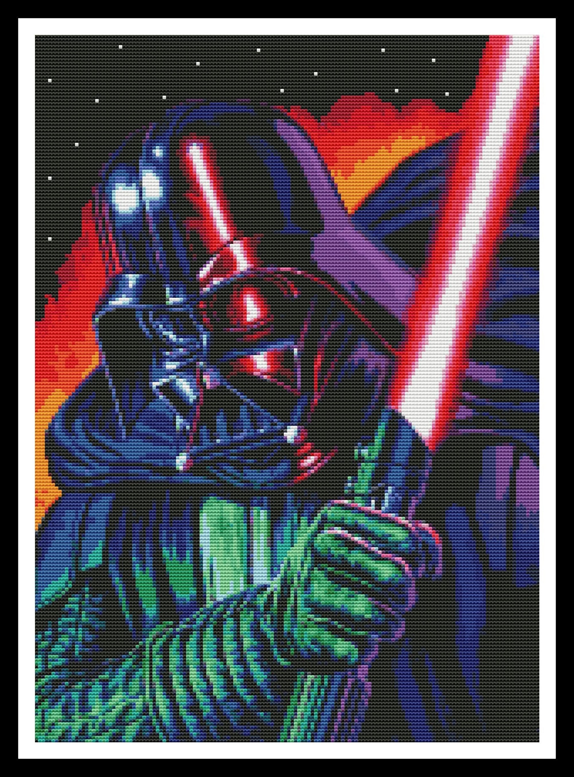 Darth Vader Cross Stitch Pattern / Star Wars Cross Stitch Pattern ...