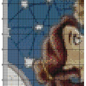 Beauty and the Beast Cross Stitch Pattern / Princess Belle Cross Stitch ...