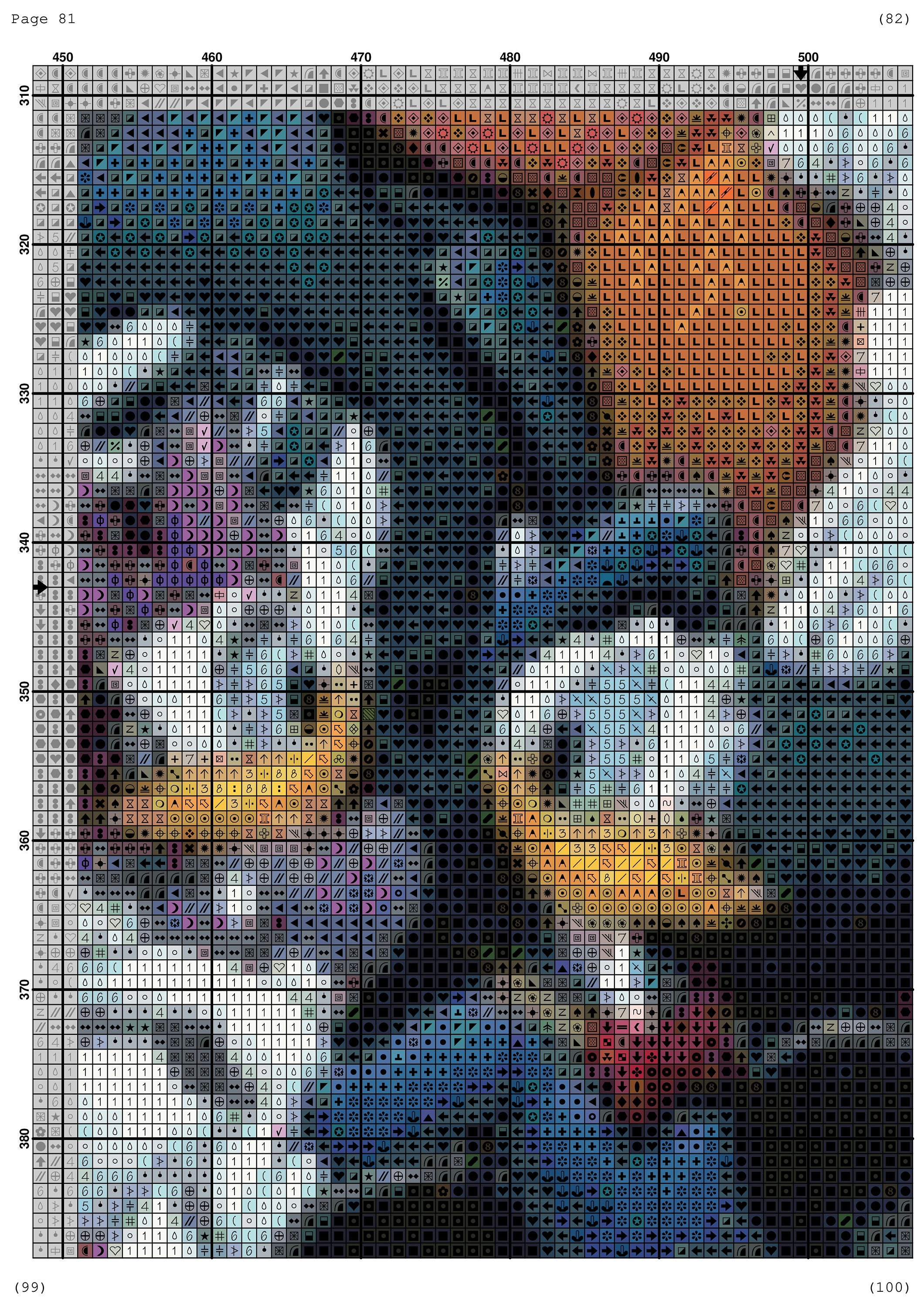 Cartoon Characters Cross Stitch Pattern / Large Stained Glass PDF Cross ...