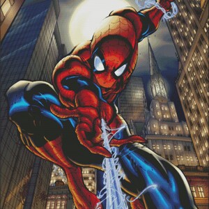 Spider Man Cross Stitch Pattern / Marvel Cross Stitch Pattern / Spider ...