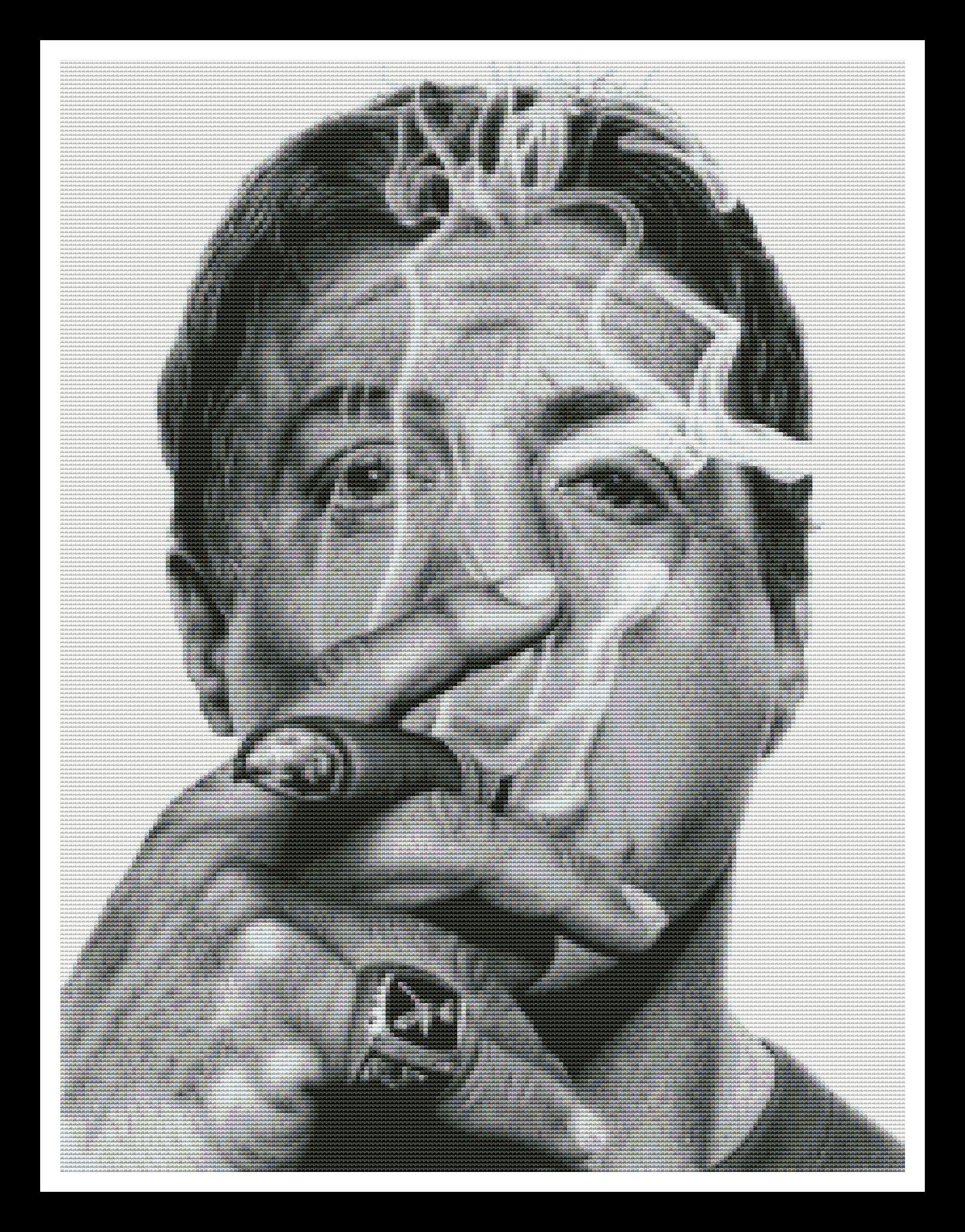 Sylvester Stallone Cross Stitch Pattern / Rambo Cross Stitch Pattern ...