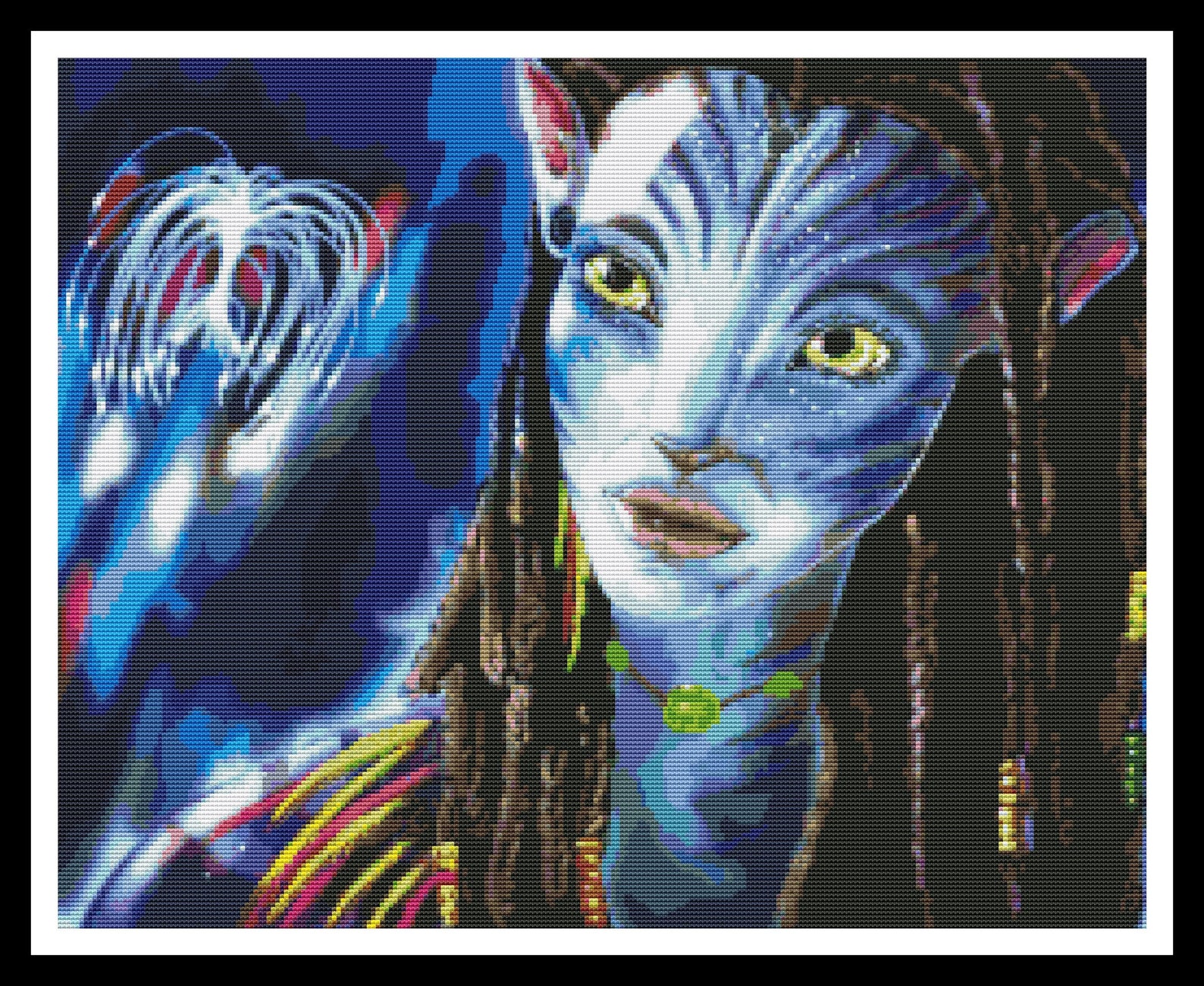 Avatar Cross Stitch Pattern / Avatar Cross Stitch Chart / Pandora Na'vi ...