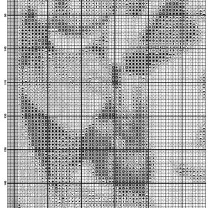 Cartoon Characters Cross Stitch Pattern / Large Stained Glass Cross ...