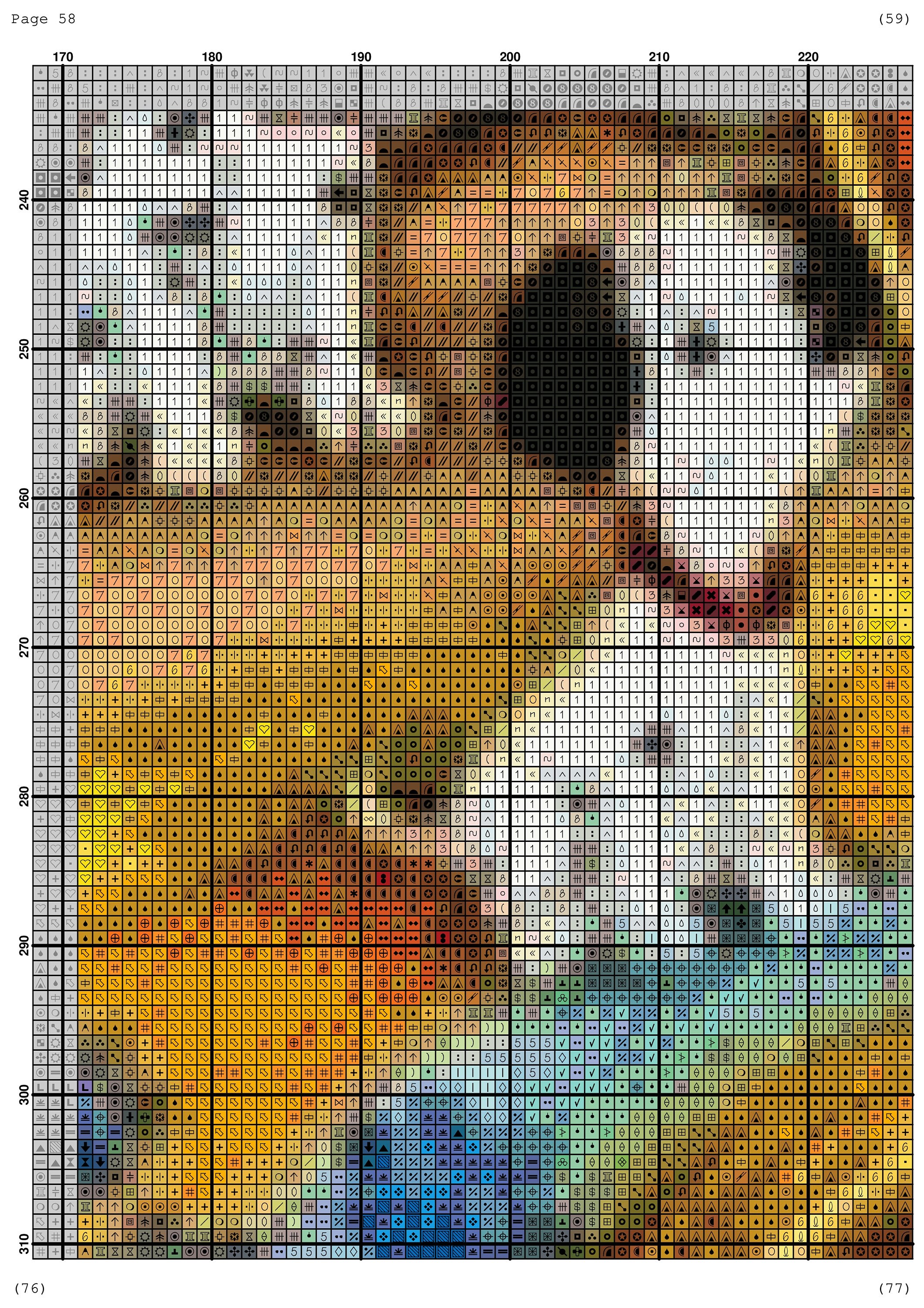 Cartoon Characters Cross Stitch Pattern / Large Stained Glass Cross ...