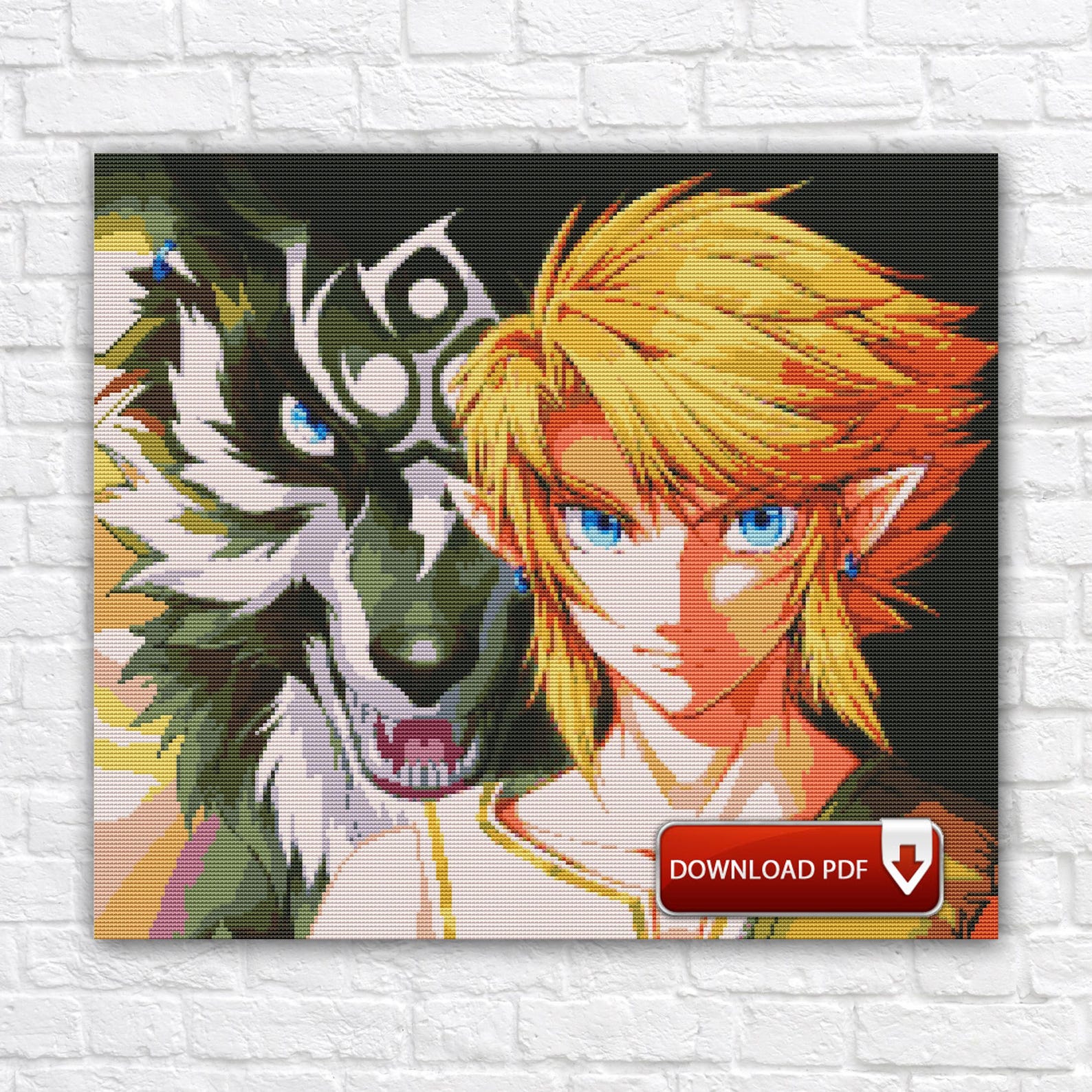 Legend of Zelda Cross Stitch Pattern / Link Cross Stitch Pattern ...