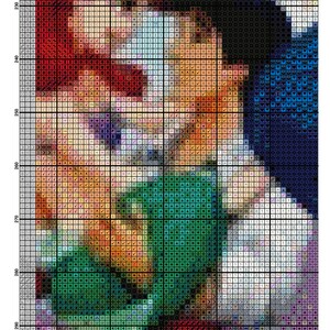 Cartoon Characters Cross Stitch Pattern / Large Cross Stitch Pattern / Mickey Mouse Cross Stitch ...