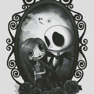 Jack and Sally Cross Stitch Pattern / Nightmare Before Christmas Cross ...