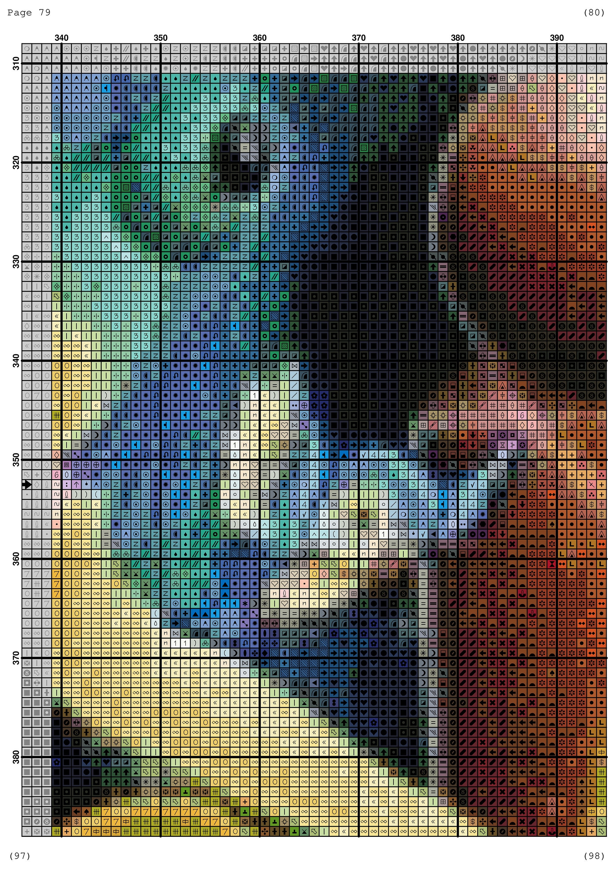 Cartoon Cross Stitch Pattern / Large Cross Stitch Pattern / Mickey ...