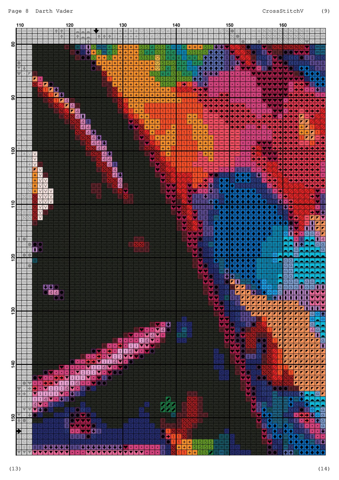 Darth Vader Cross Stitch Pattern / Star Wars Cross Stitch Pattern ...