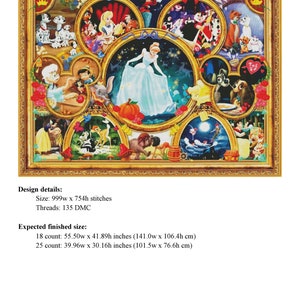 Cartoon Characters Cross Stitch Pattern / Large Stained Glass Cross ...