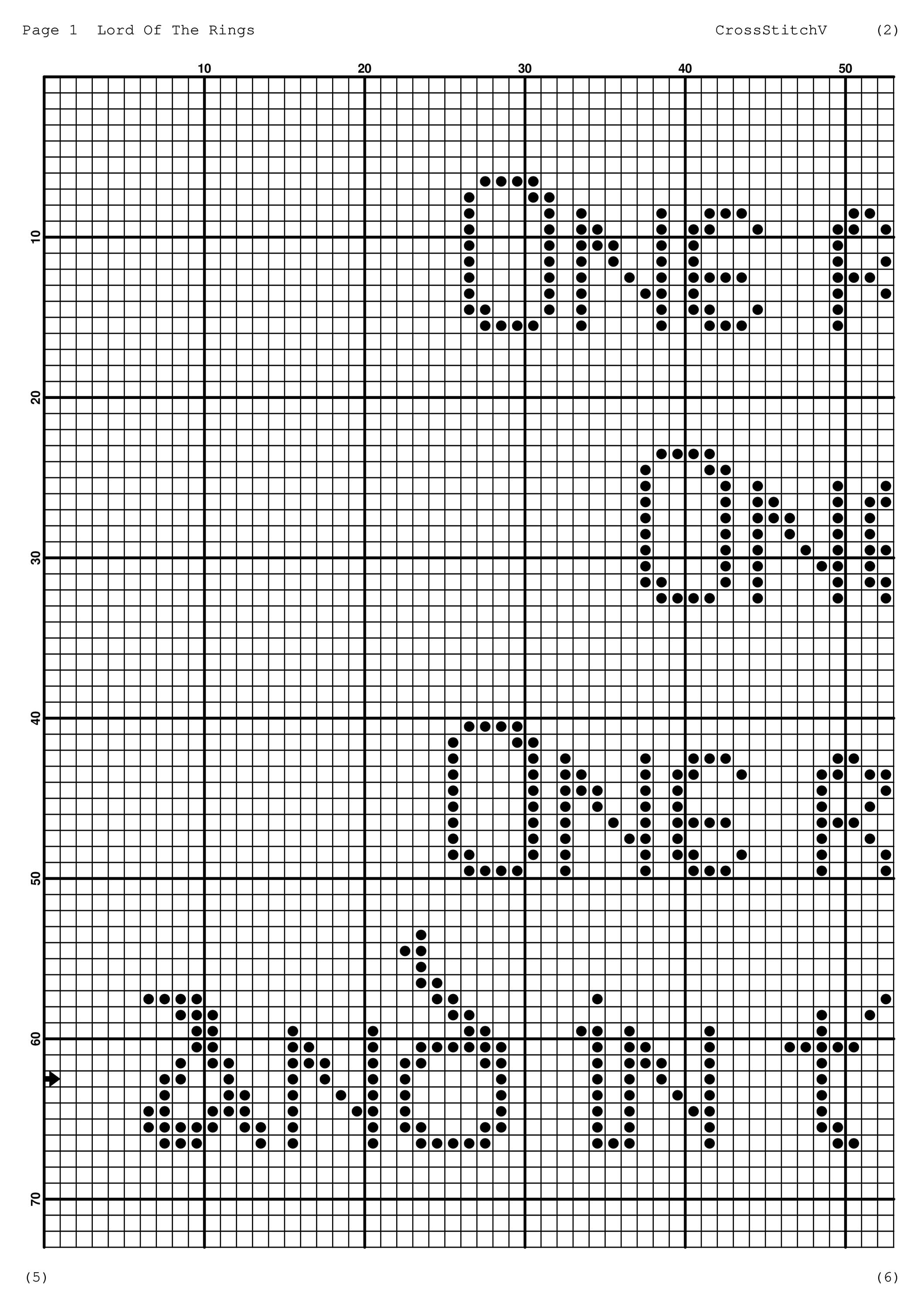 Lord of the Rings Cross Stitch Pattern / Hobbit Cross Stitch Pattern ...