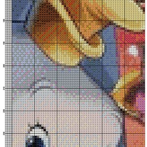 Dumbo Cross Stitch Pattern / Cartoon Dumbo Cross Stitch Chart / Cartoon ...