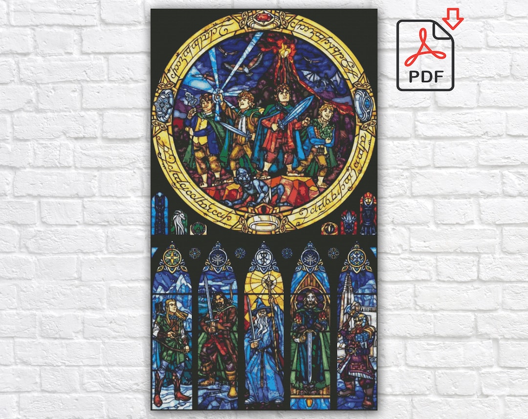 Lord of the Rings Cross Stitch Pattern / Hobbit Cross Stitch Pattern ...