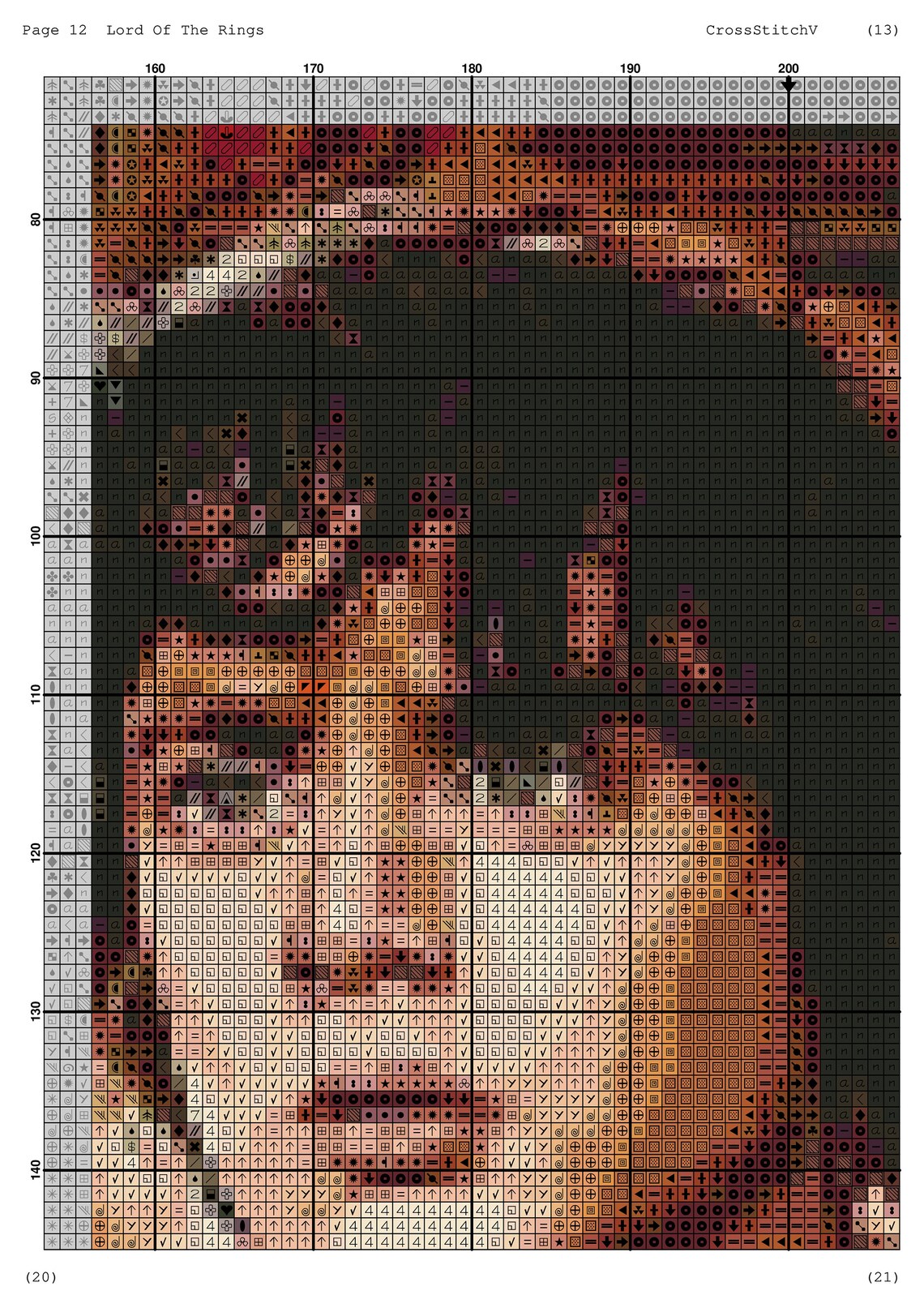 Lord of the Rings Cross Stitch Pattern / Hobbit Cross Stitch Pattern ...