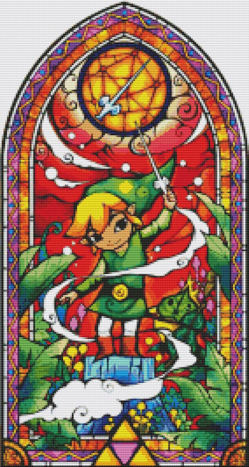 Legend of Zelda Cross Stitch PDF Pattern: Link Anime Video Game ...