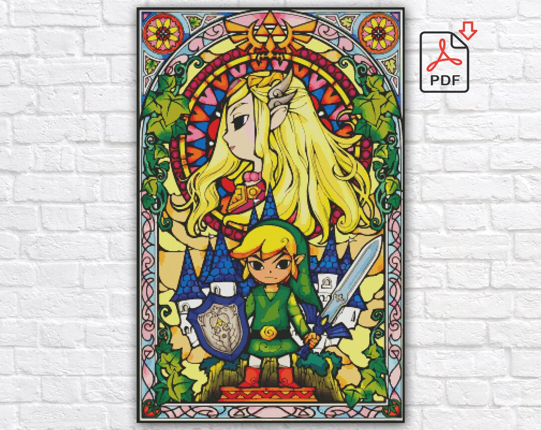 Legend of Zelda Cross Stitch Pattern / Anime Game Cross Stitch Pattern ...